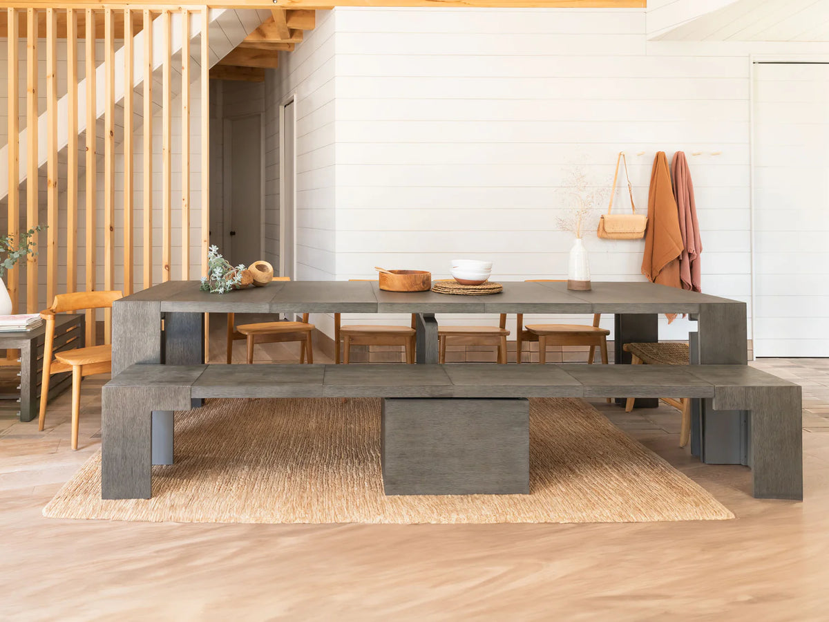 Transformer Bench - Siberian Grey – Le Furniture Shop - Montreal